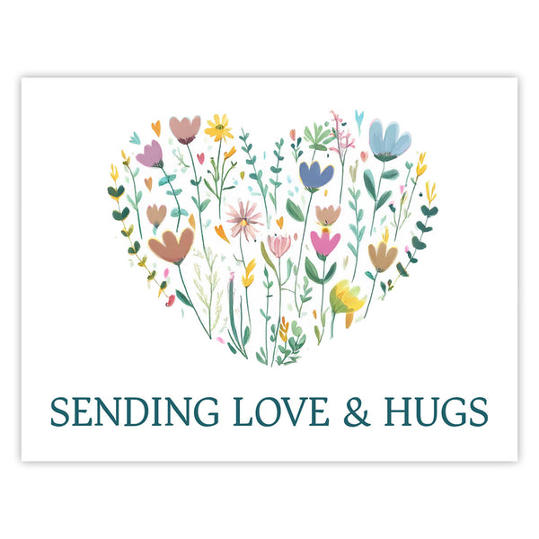 Sending Love & Hugs Heart - giftboxloveco